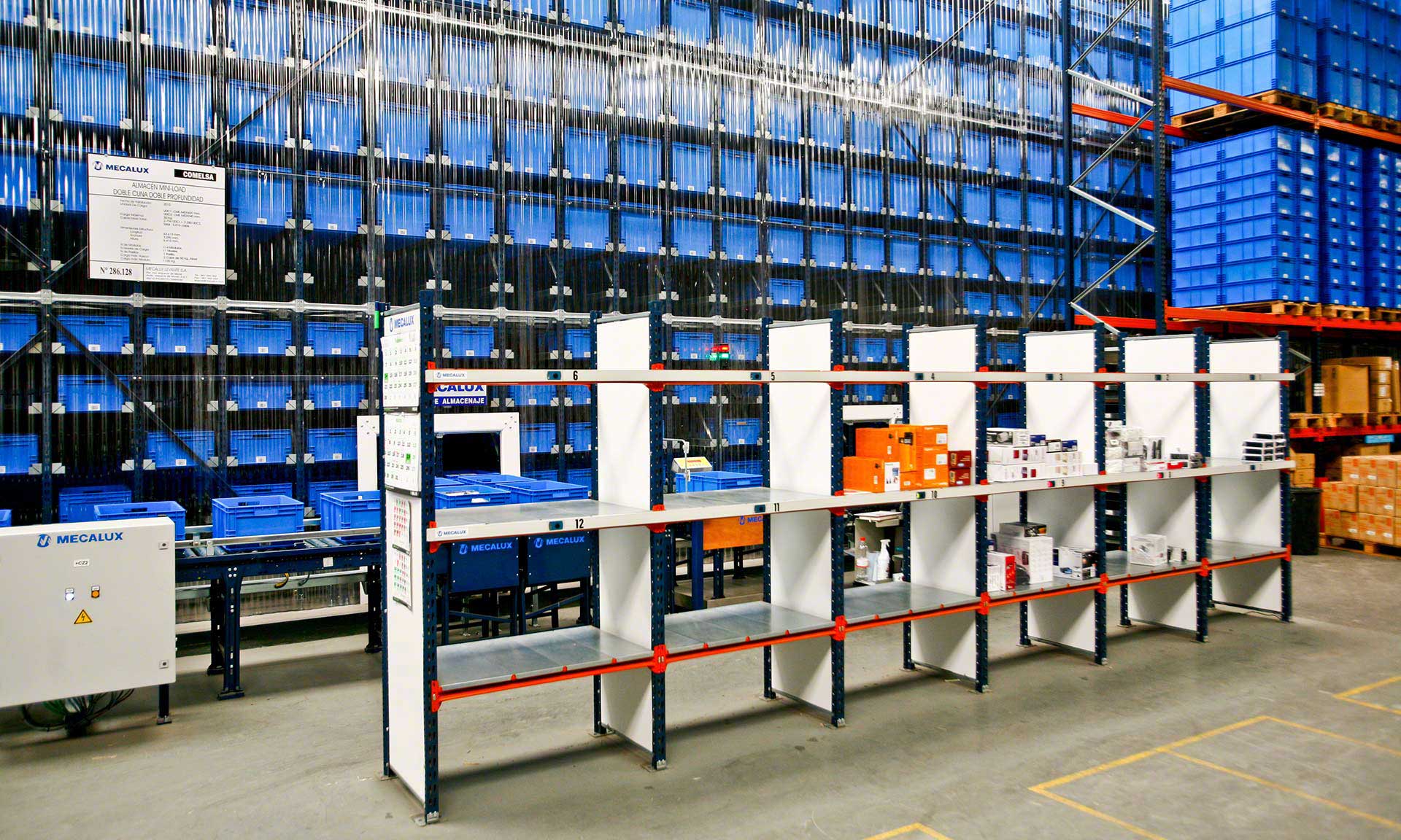 Putwall in E-Commerce-Lagern - Mecalux.de