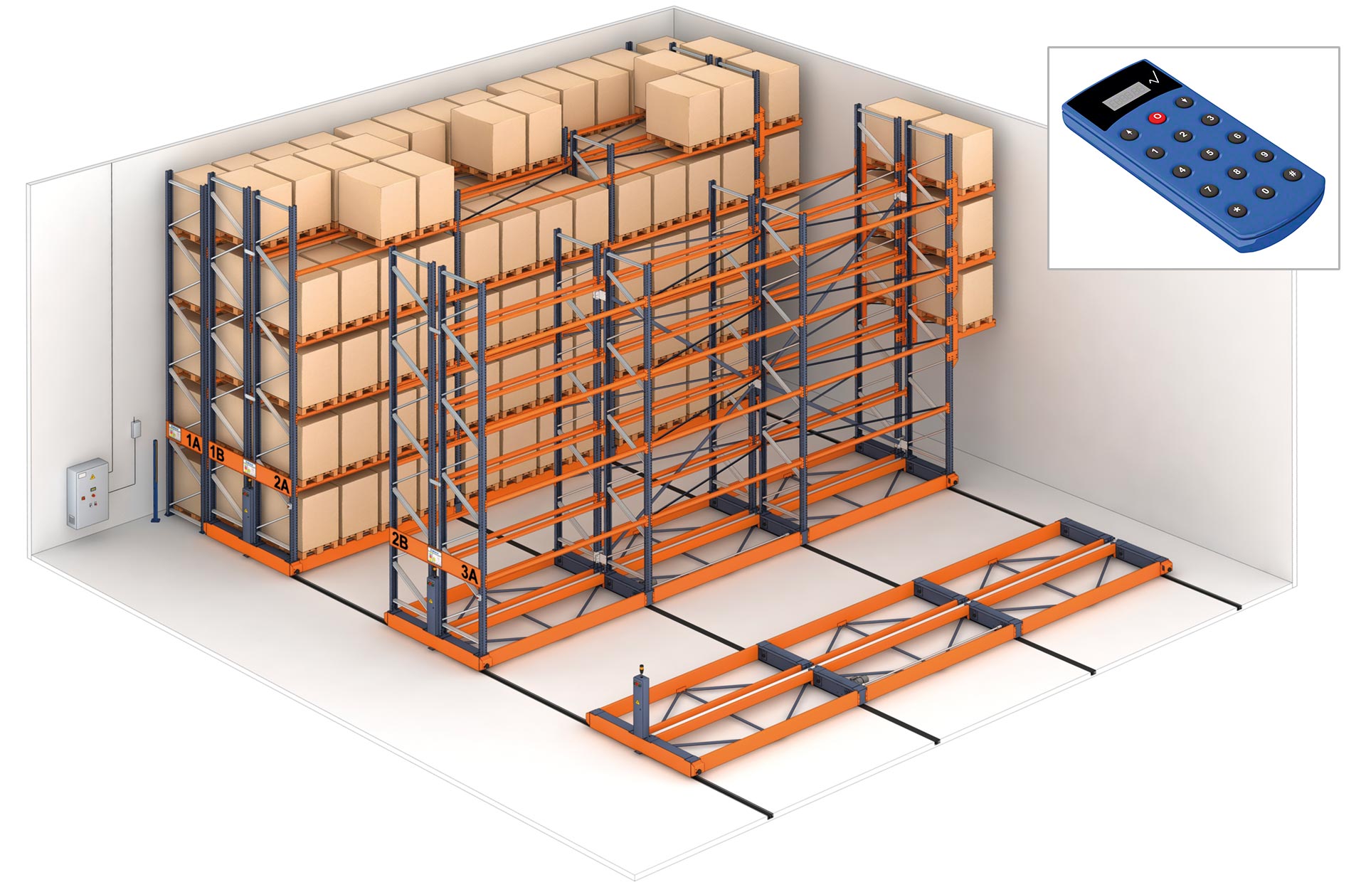 Verschieberegale (Movirack) - Mecalux.de